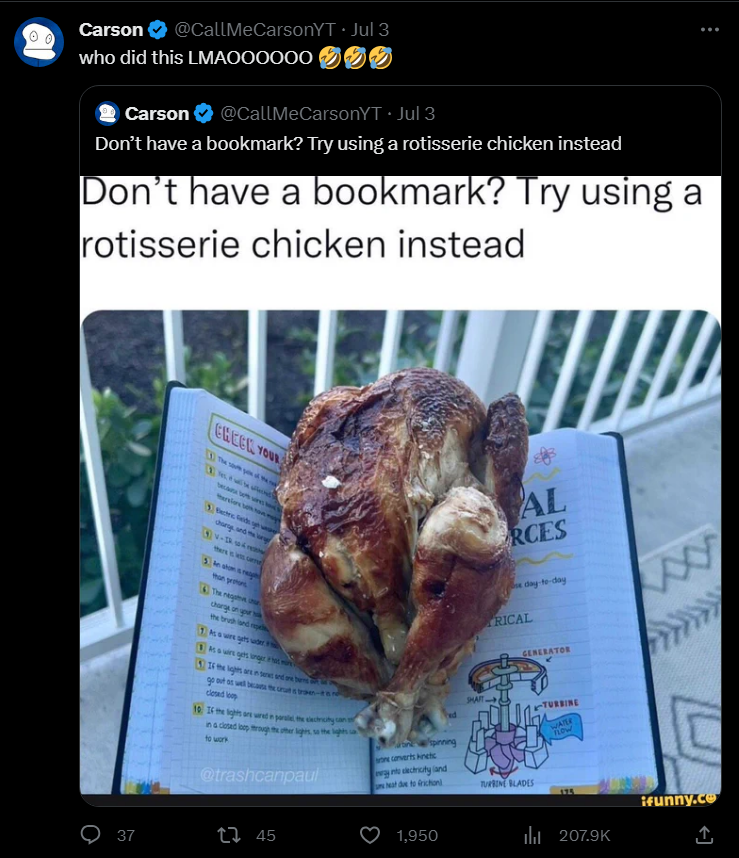 Roasted Chicken Meme