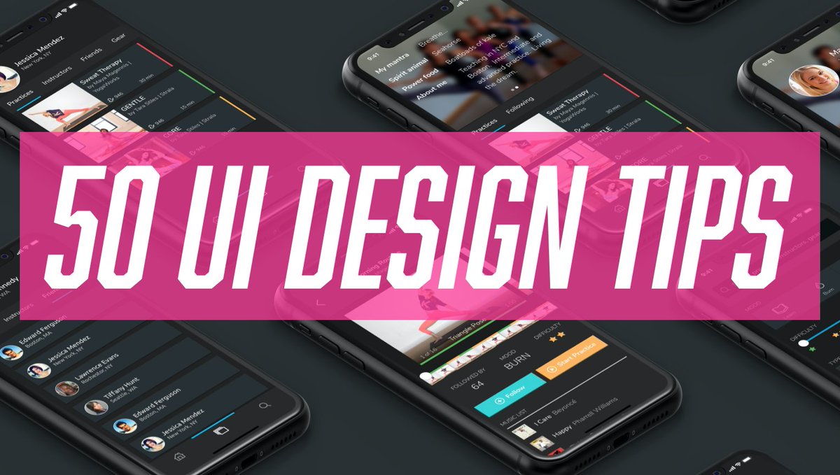 50+ practical UI/UX Design tips (1 each weekday) 👇👇👇 - Thread from U.I ...