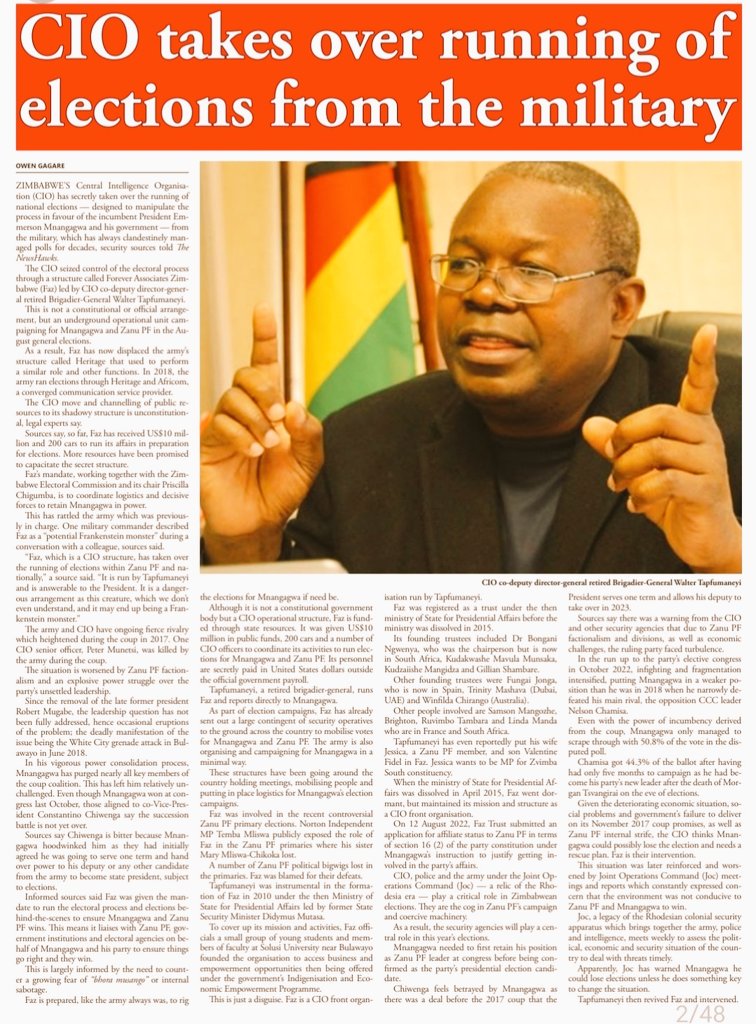 1. I'm appreciate calls for Chamisa to provide "V11s," a political ...