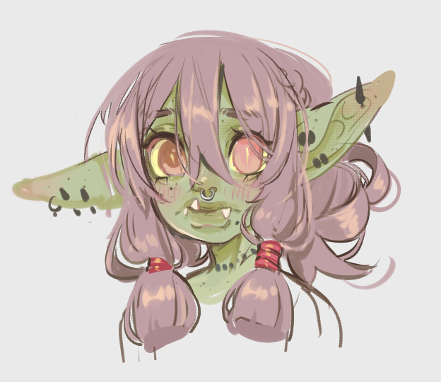 「half orc half goblin girl 」|ginger ʕ´•ᴥ•`ʔ eepyのイラスト