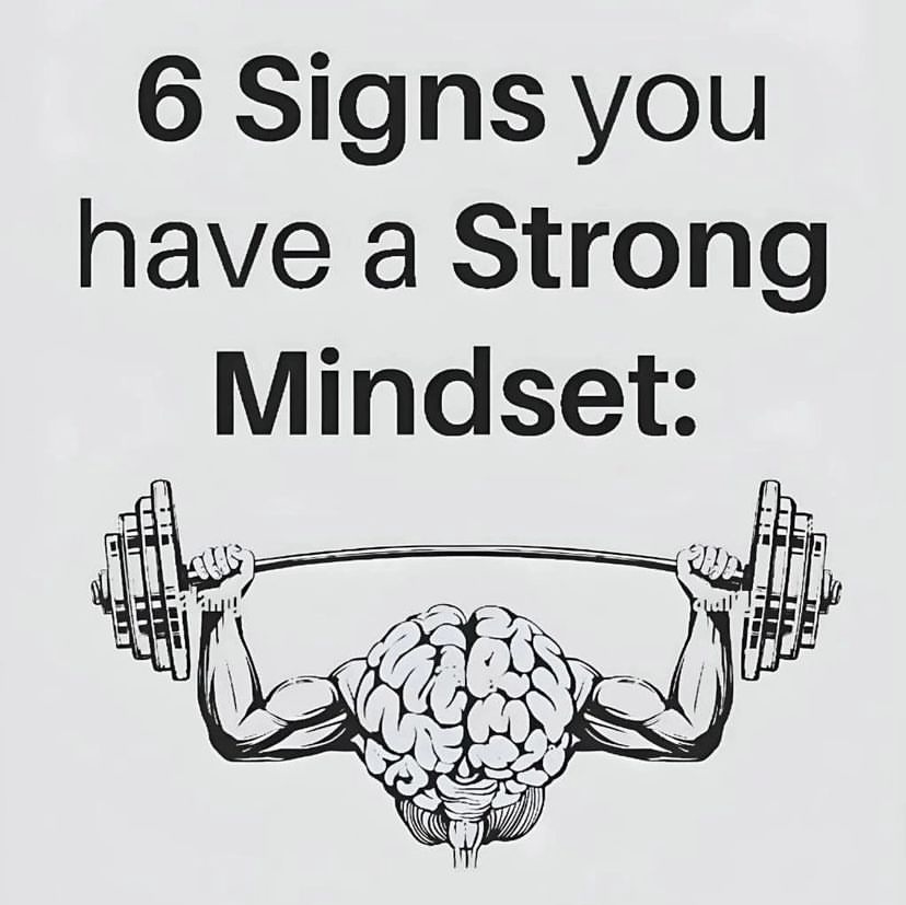6 Signs you have a STRONG mindset… //THREAD// - Thread from ...