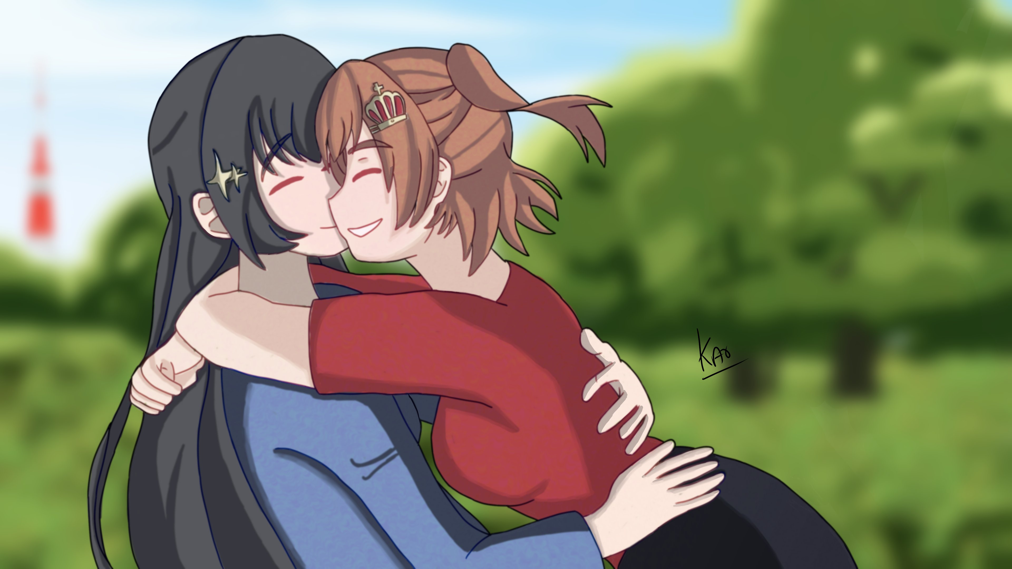 Anime Tackle Hug