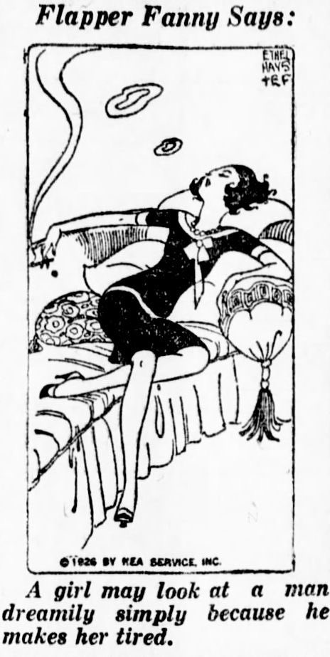 「FLAPPER FANNY SAYS, by American cartoonist, Ethel Hays (1892」WEIRDLAND ...