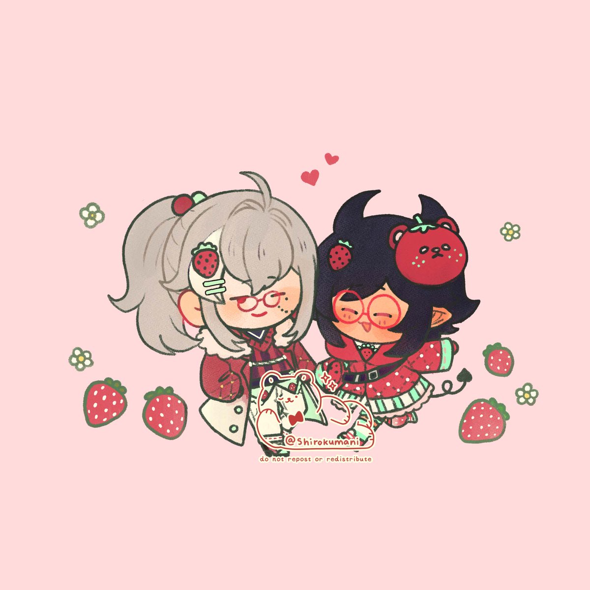 「i forgot to upload them but some chibi c」|mani 🧸 COMM OTWのイラスト