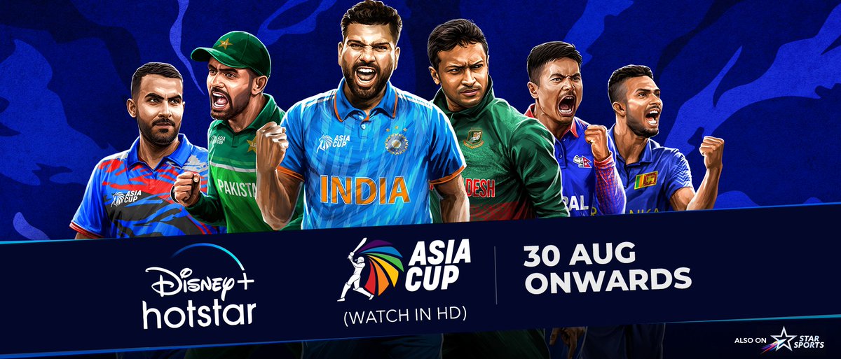 The Asia Cup kicks off tomorrow! All the 6 teams will be battling to ...