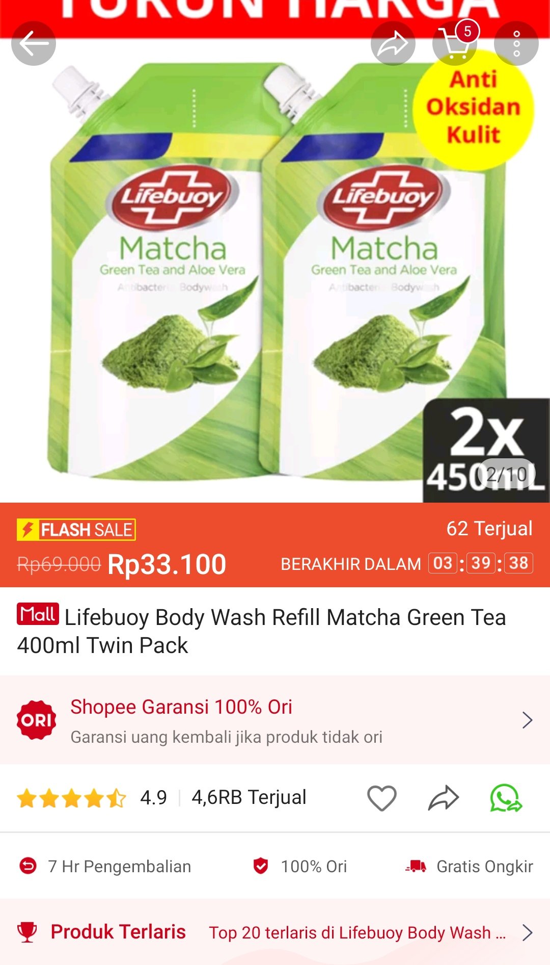 Lifebuoy Body Wash Green