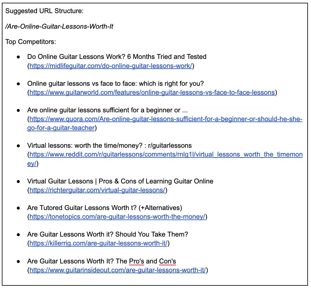 ️ SEO Blog Outline Example Here's an example of how I would approach ...