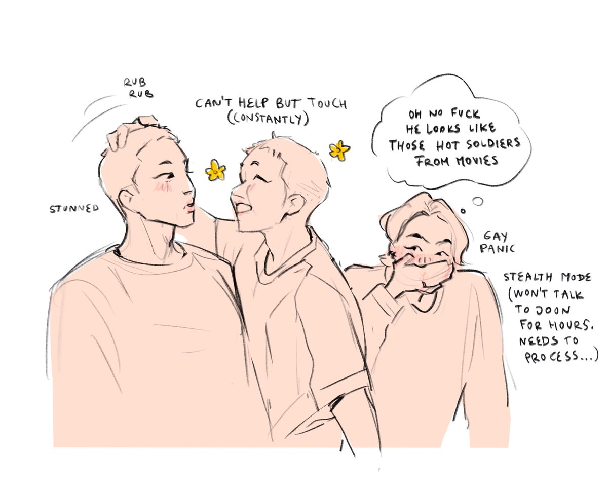 「namjune coming home from the hairdresser~ just a namgiseok 」milu⁷ (•ㅅ ...