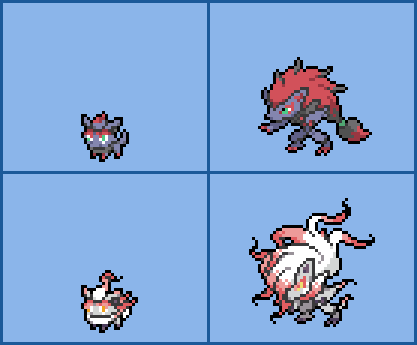 Zoroark Sprite Grid What The Crap? | Pokémon Amino
