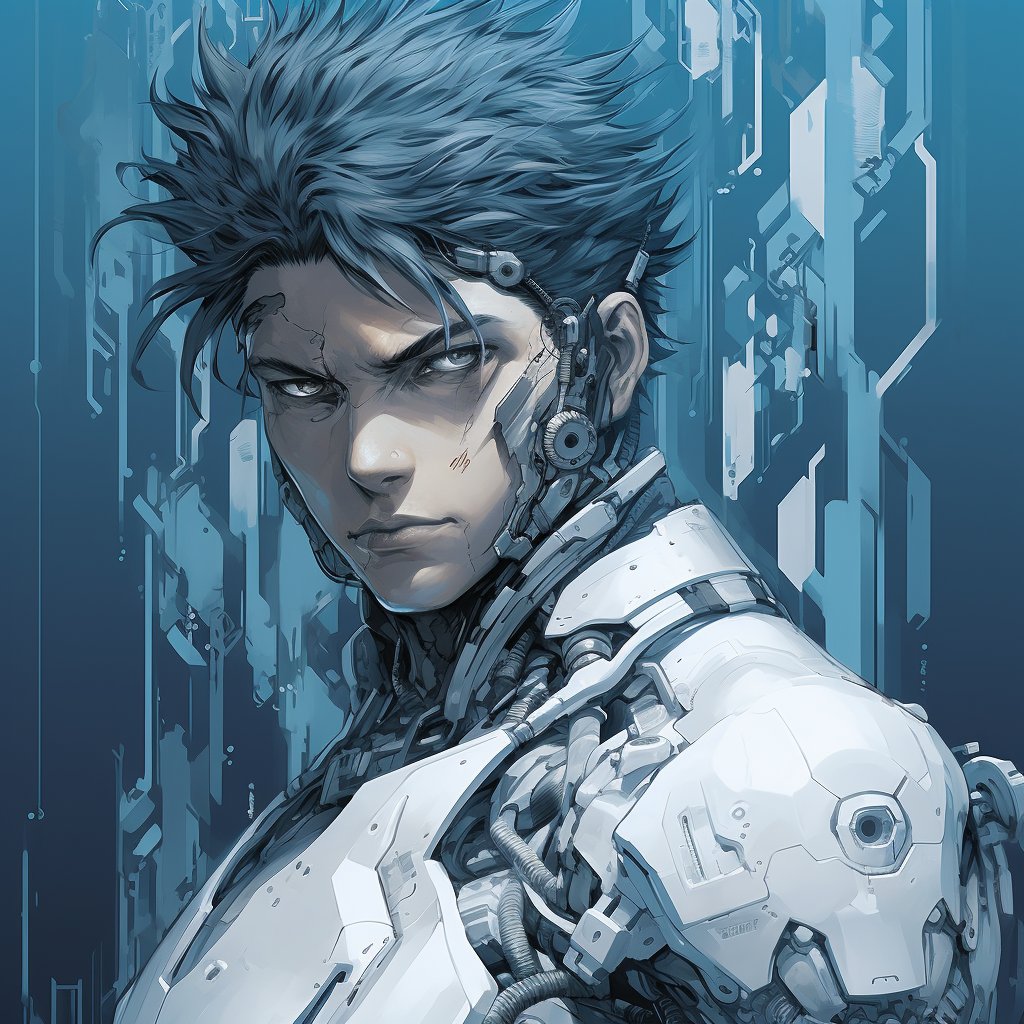 Anime Cyborg Male