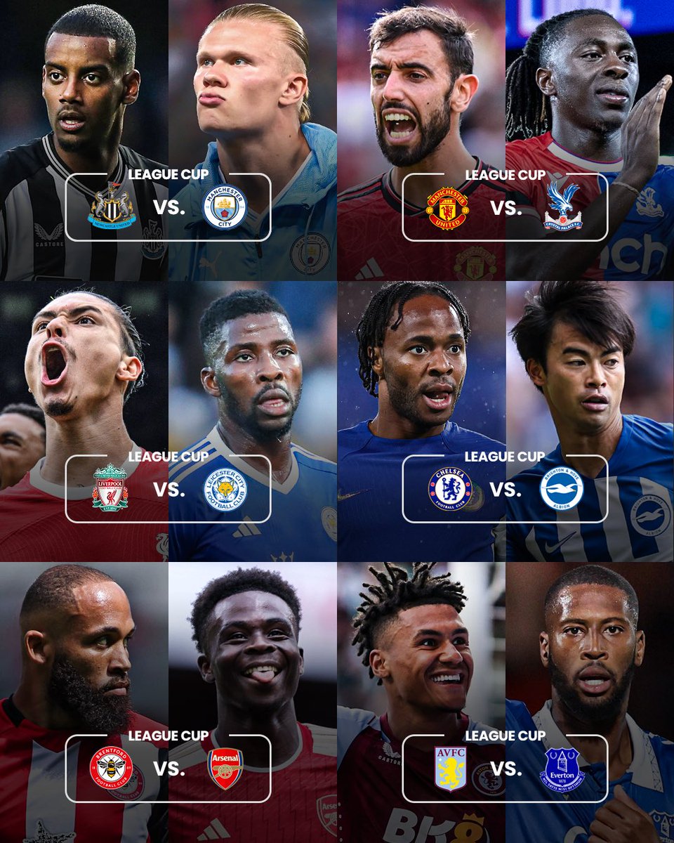 Some tasty fixtures in the third round of the League Cup 🥵🗓️ - Thread ...