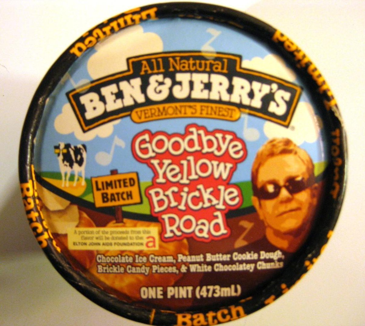 Goodbye Yellow Brick Road Ice Cream