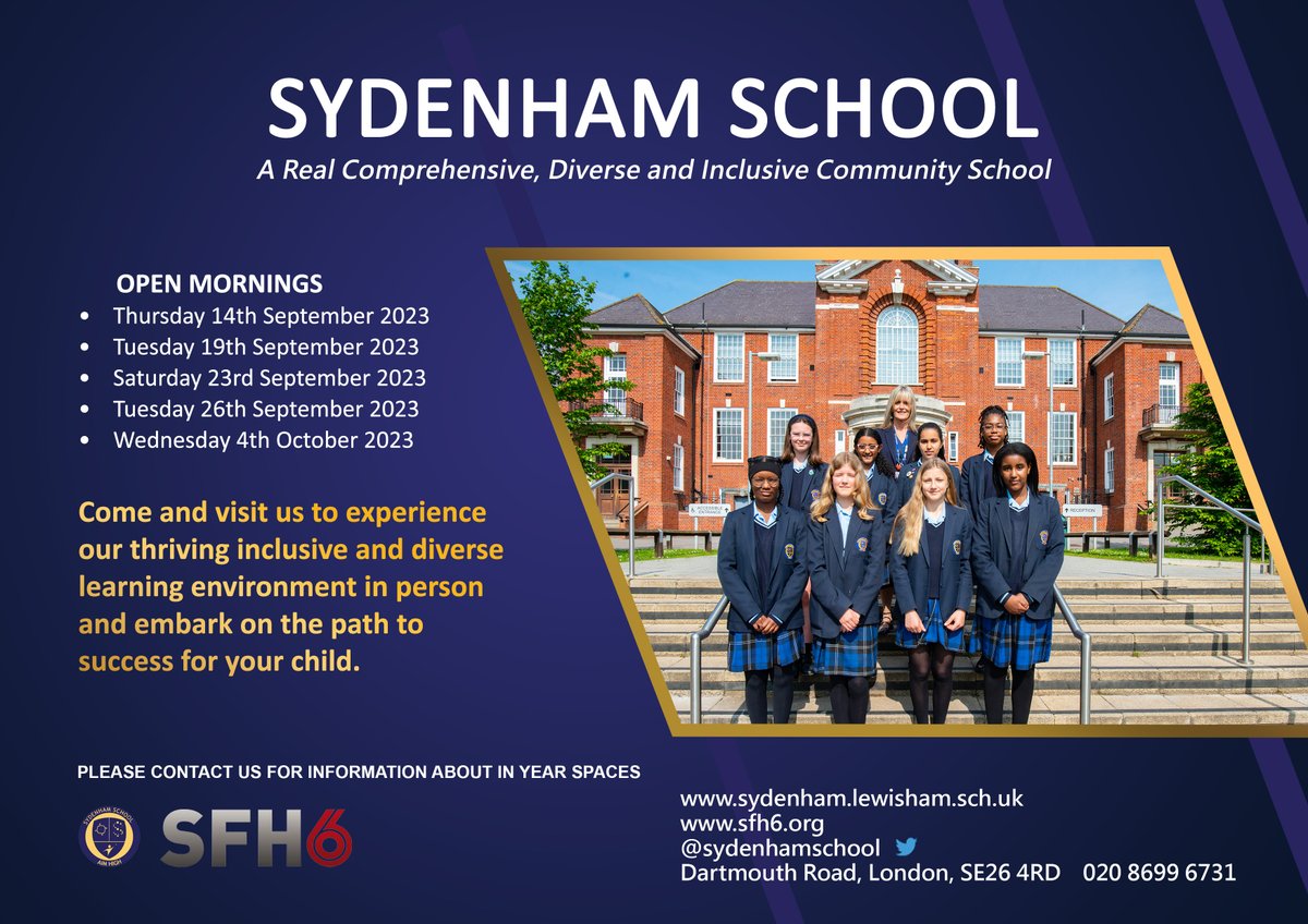Welcome to The Sydenham & Forest Hill 6th Form