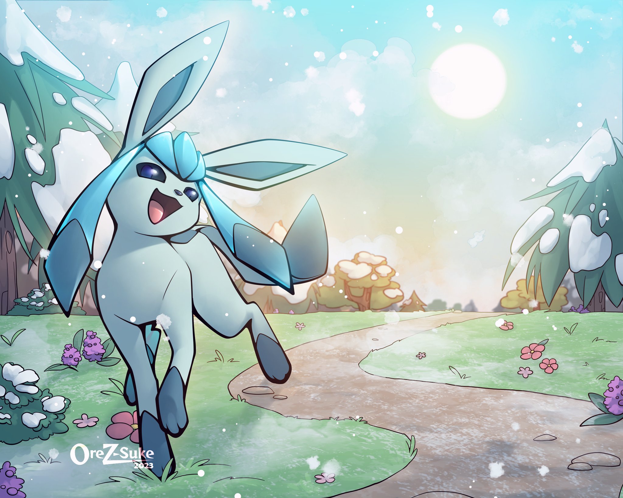 Cute Glaceon Wallpaper