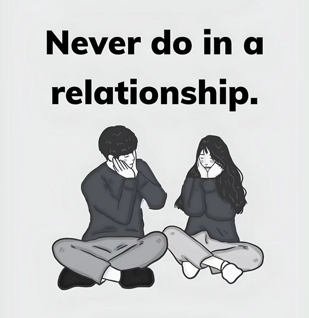 Never Do This In A Relationship: - Thread from Deep Psychology @DeepPsycho_HQ - Rattibha
