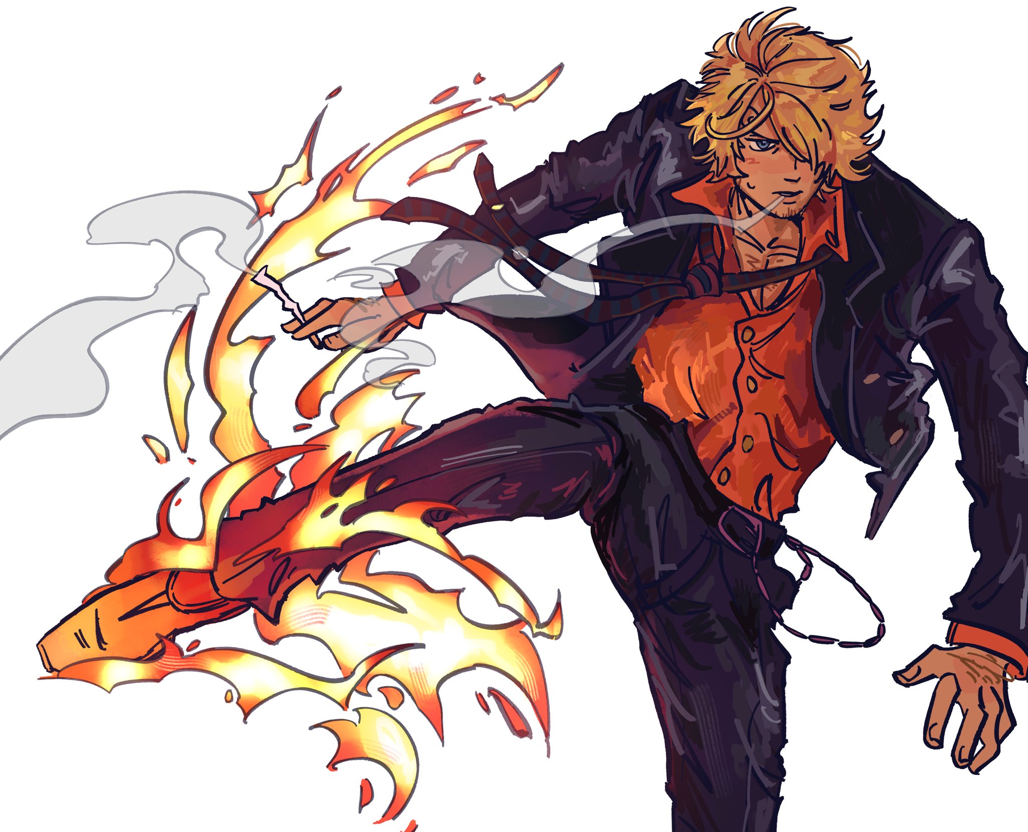 One Piece Sanji Diable Jambe