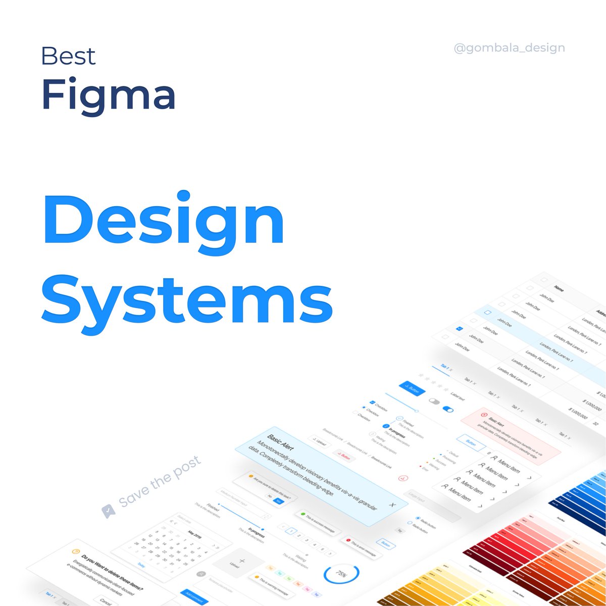 Best figma design systems 👇💎 - Thread from Adrian Gombala 💎 @gombala_design - Rattibha