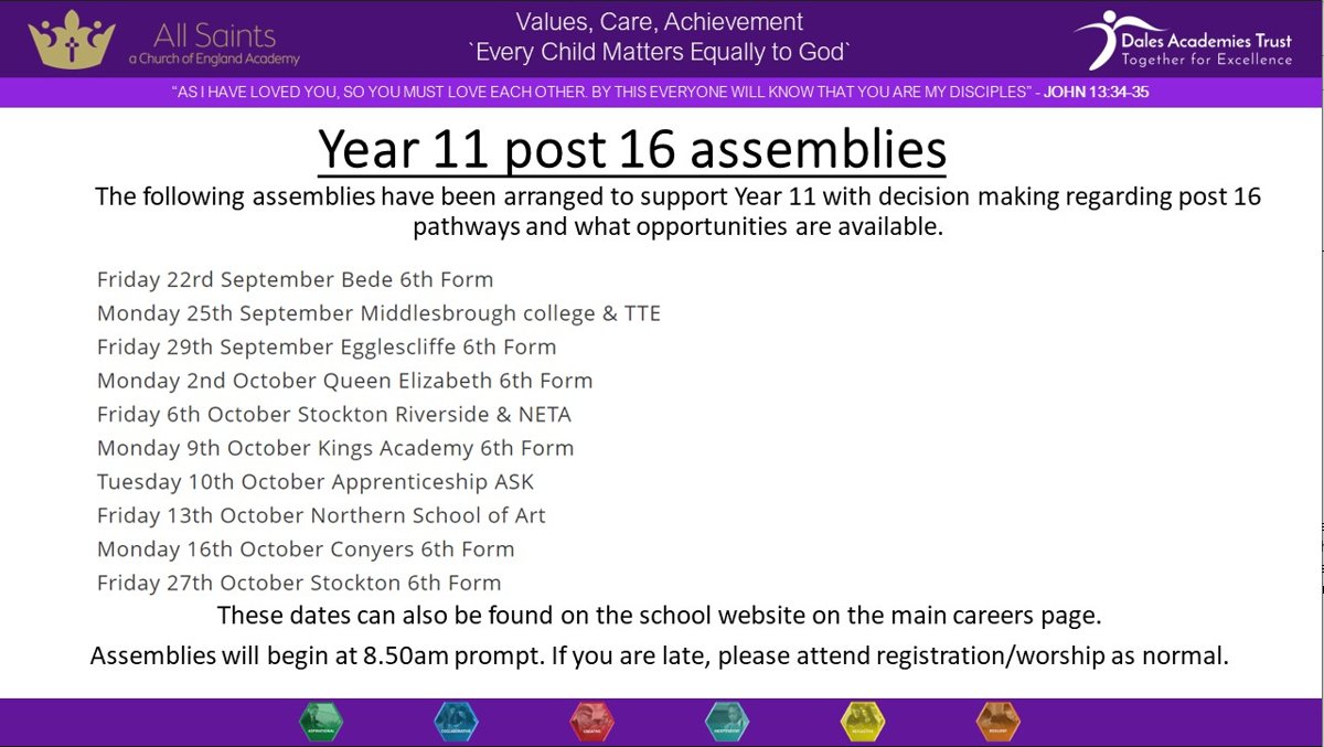 Welcome to All Saints Church of England Academy