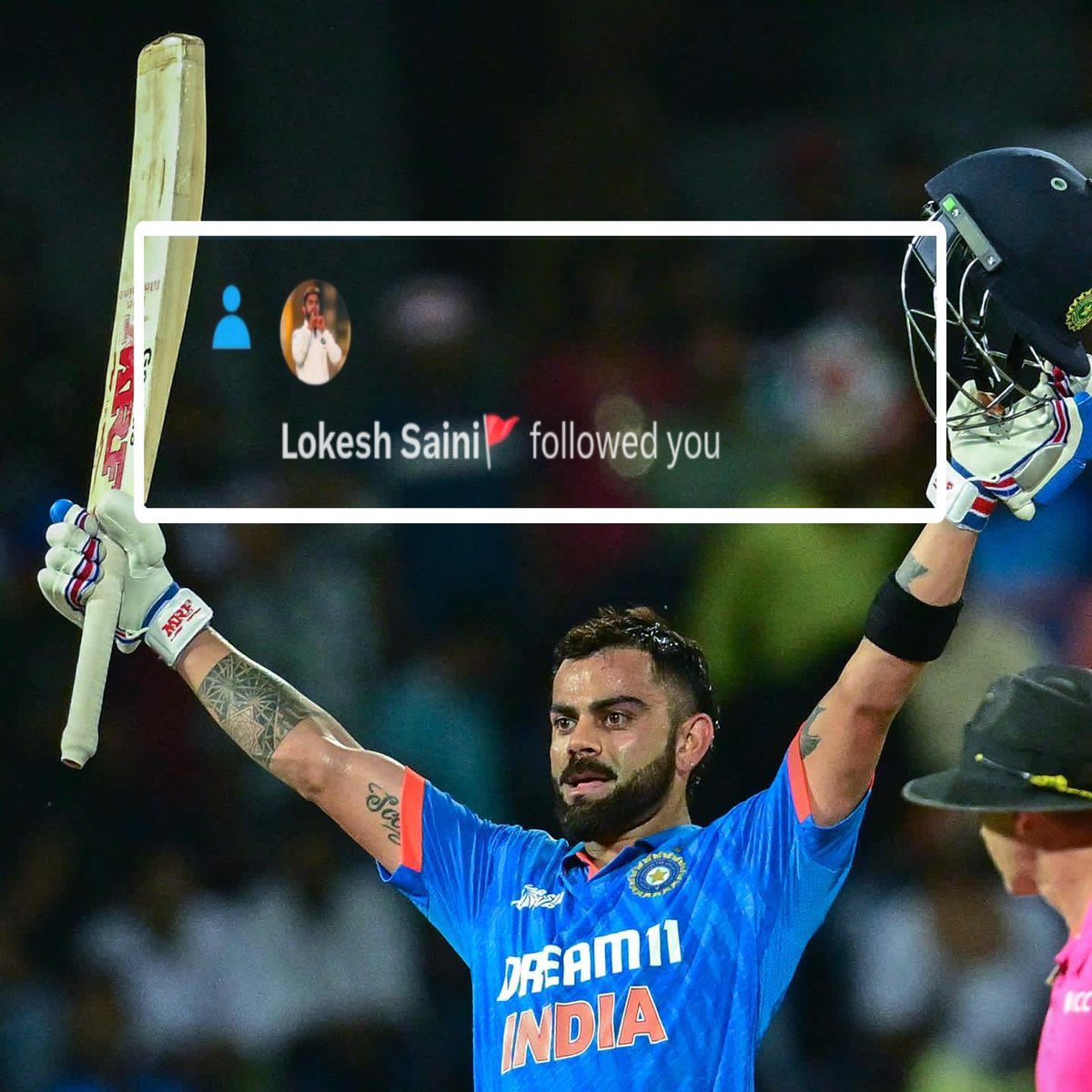 Everyone who retweet and like this will get this. #ViratKohli - المسلسل من Lokesh Saini🚩 ...