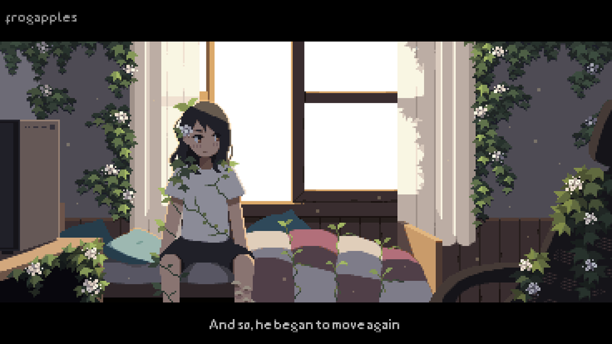 「Hello #PortfolioDay ! I'm Apple! I do background work for g」frapples 🍎の漫画