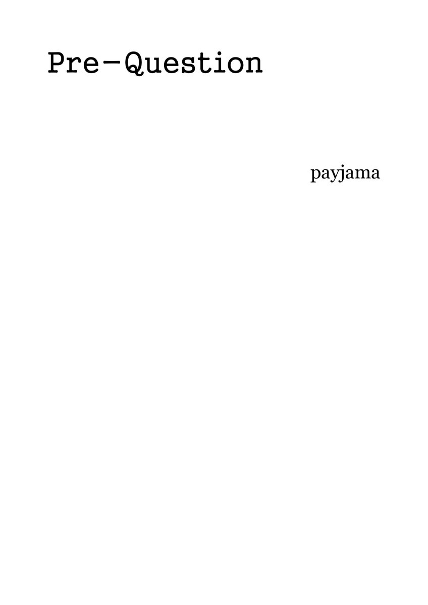 Pre-Question