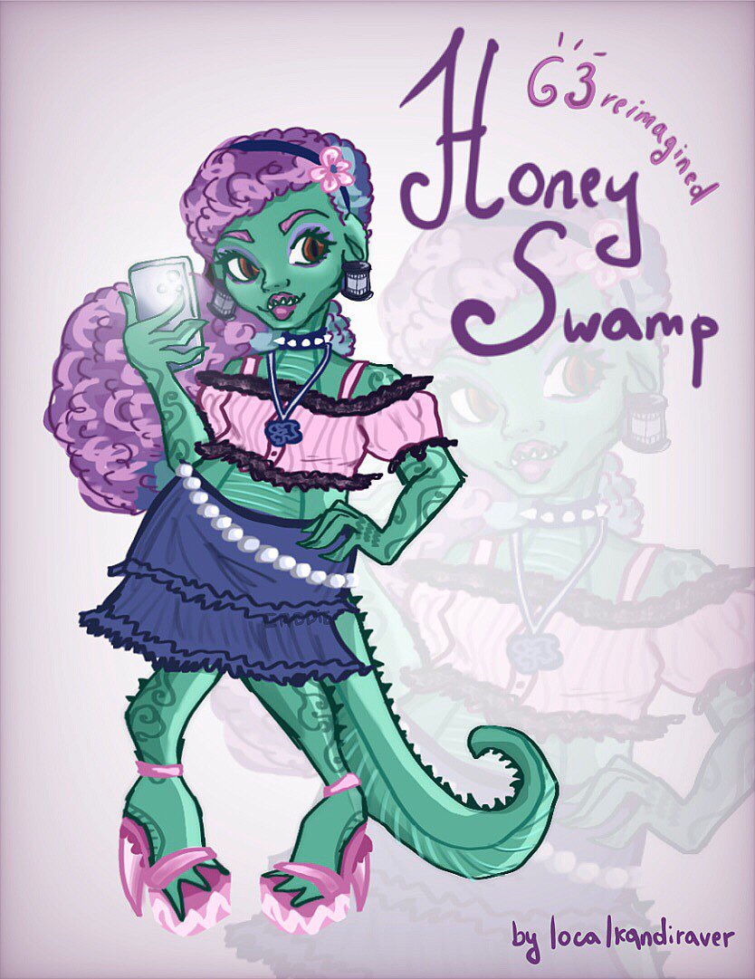 Honey Swamp Monster High Drawing