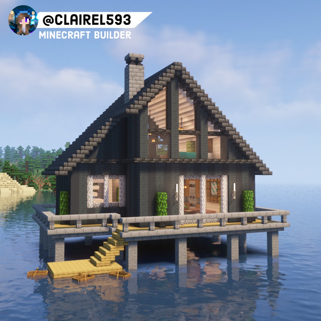 Minecraft Boat House Houseboat Survive In Minecraft Marketplace