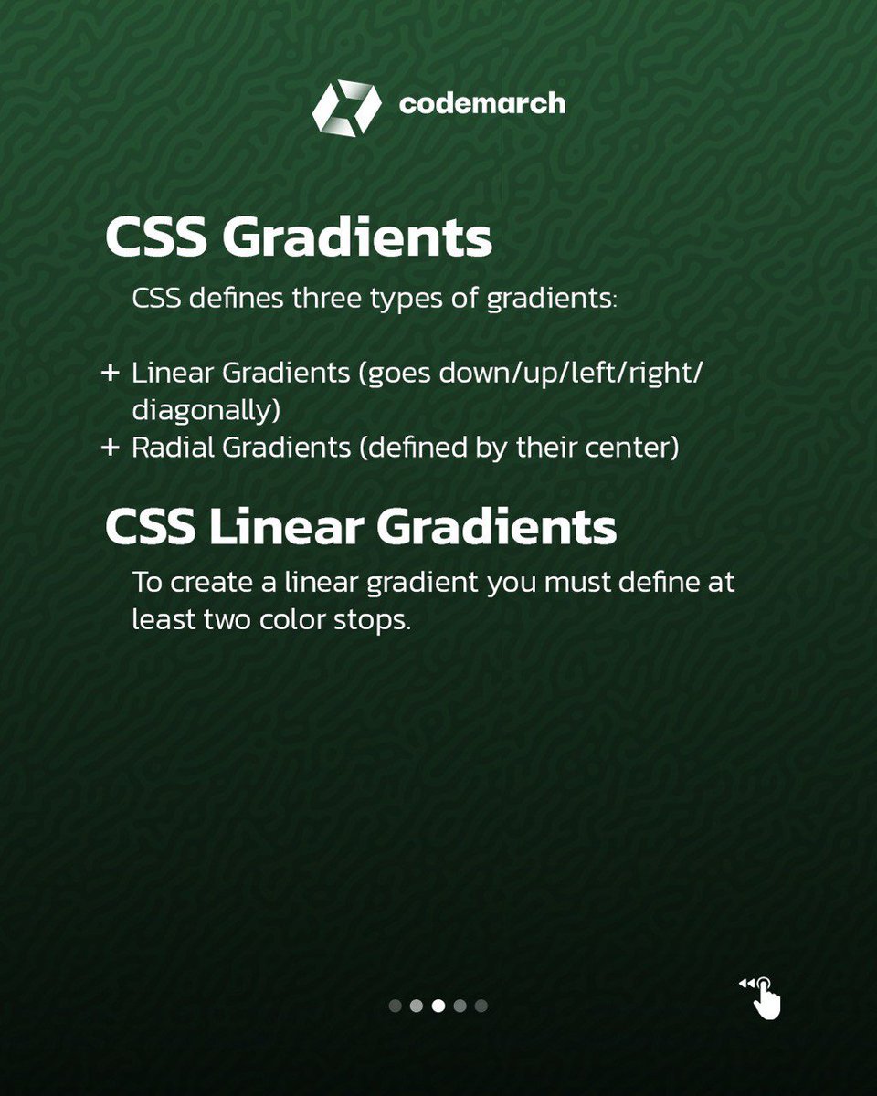 CSS Gradients: - المسلسل من codemarch @codemarch - رتبها