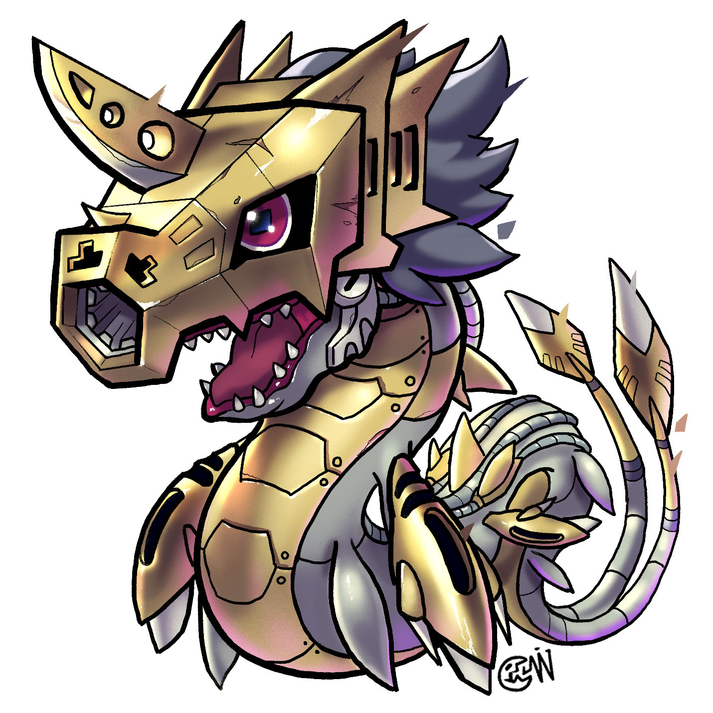 Metalseadramon Art