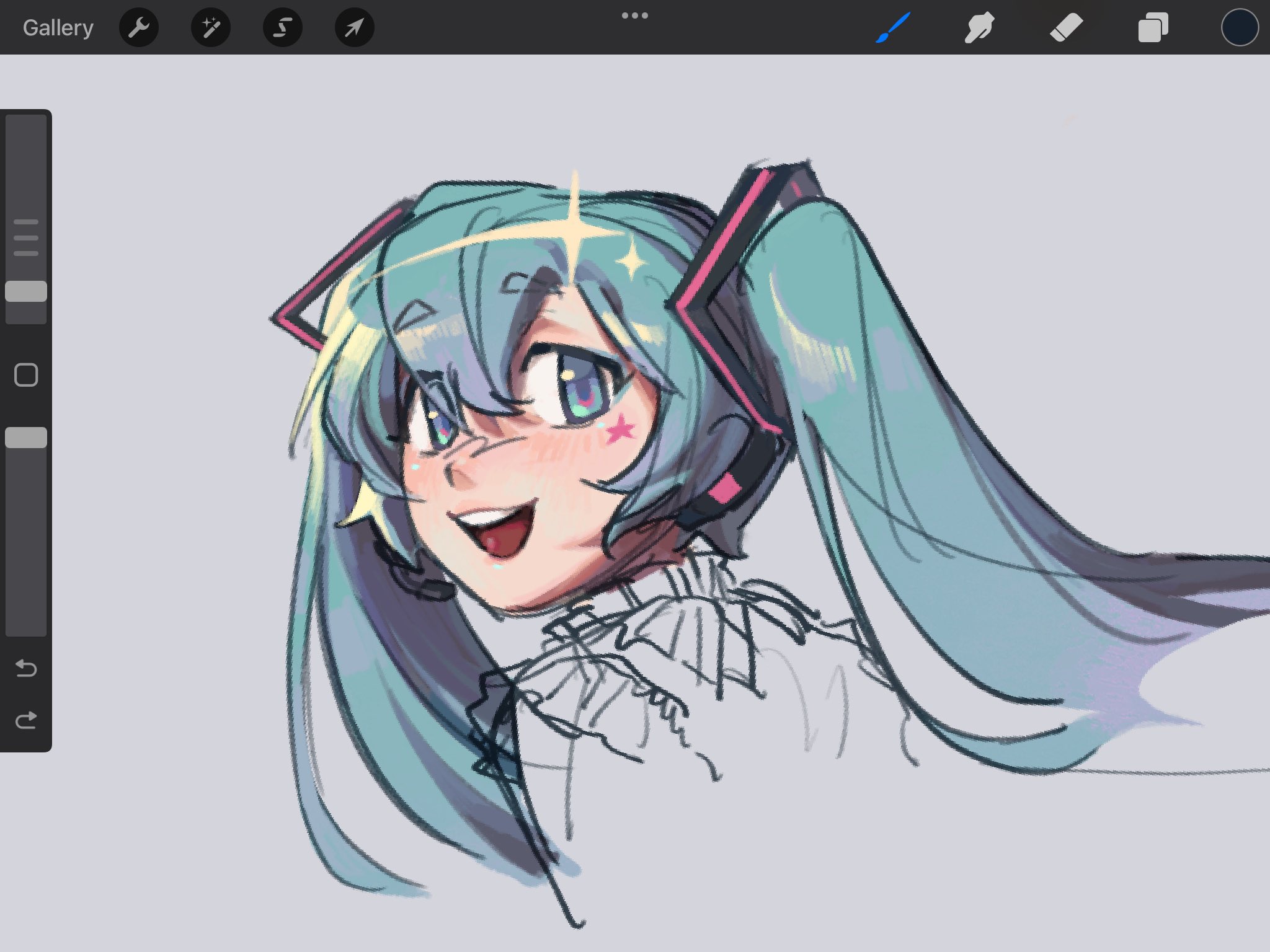 Miku Hatsune Drawing Tutorial