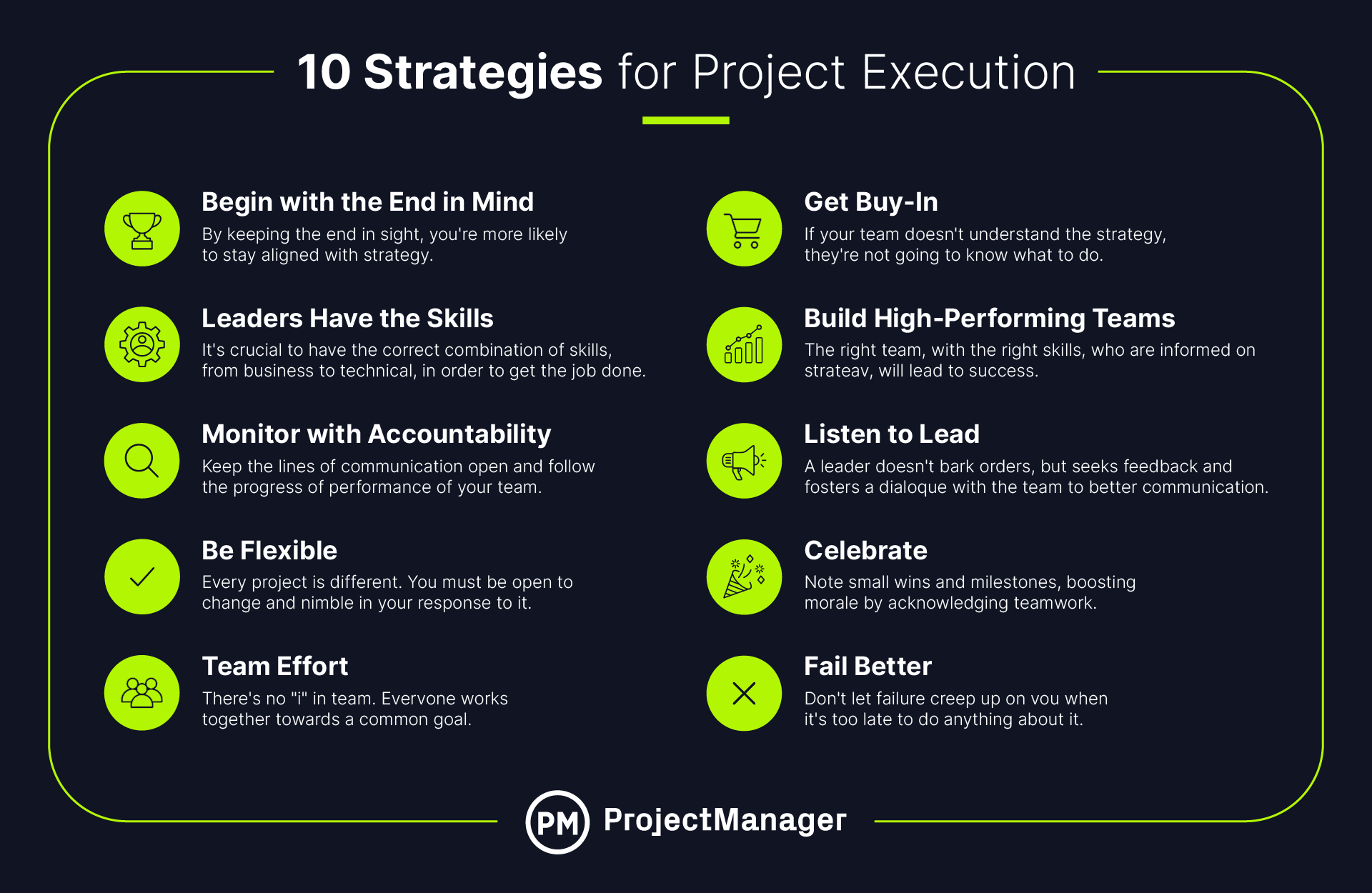 10 Strategies for Project Execution - PROJECT MANAGEMENT SOCIETY 10 Strategies for Project Execution - PROJECT MANAGEMENT SOCIETY