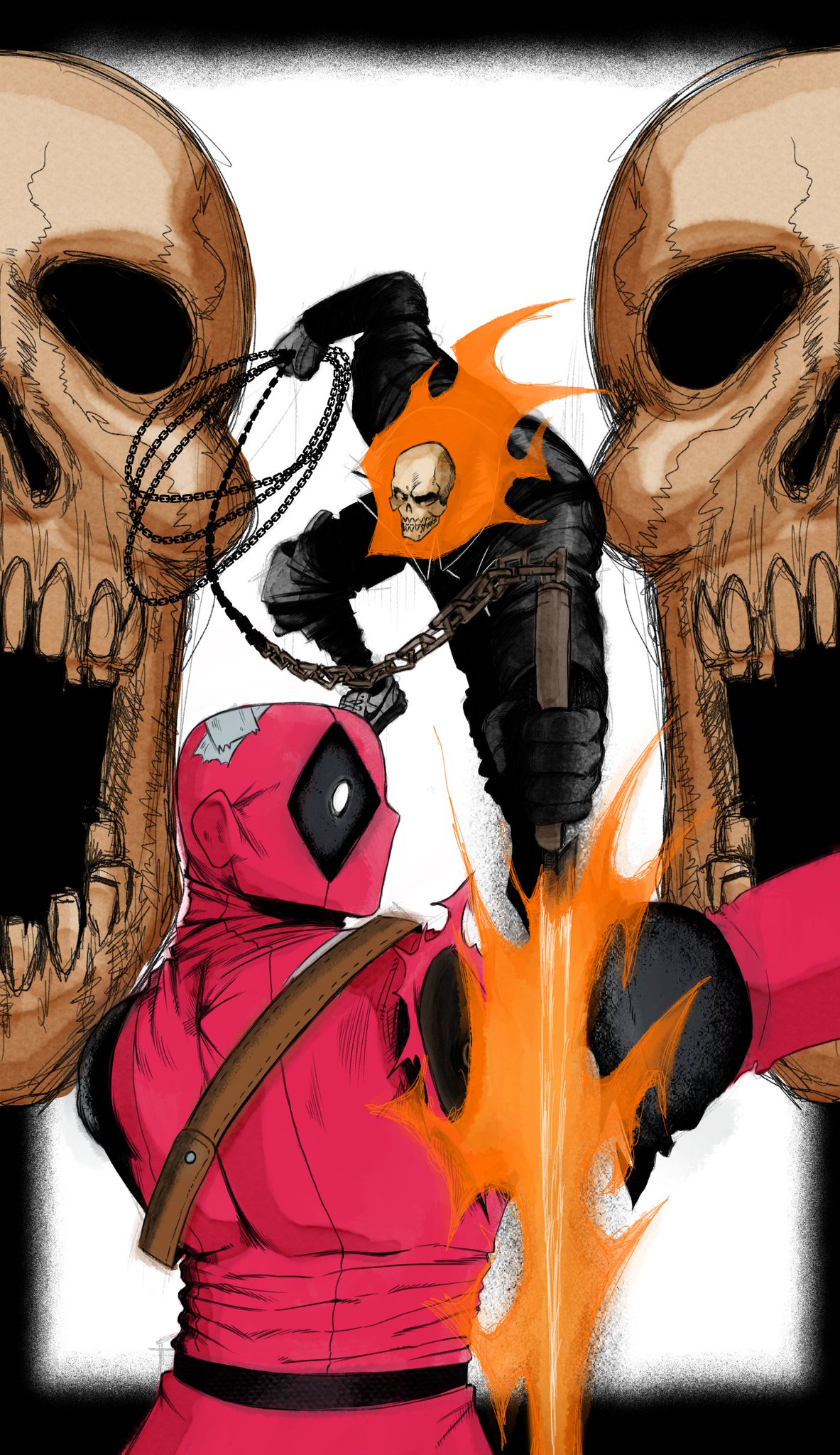 Ghost Rider Vs Deadpool