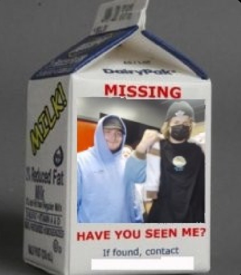 Milk Carton Missing Generator