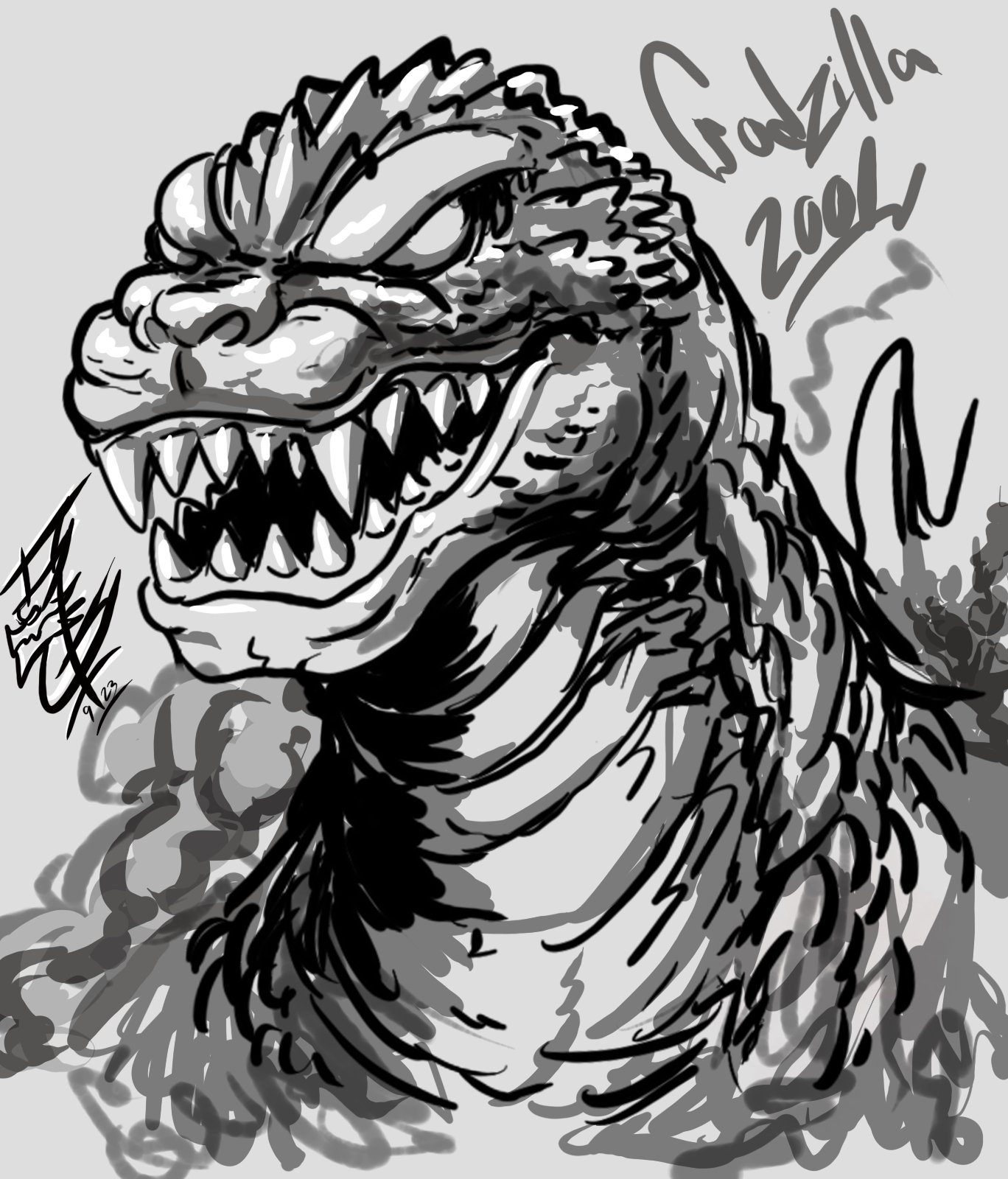 Godzilla 2004 Drawings