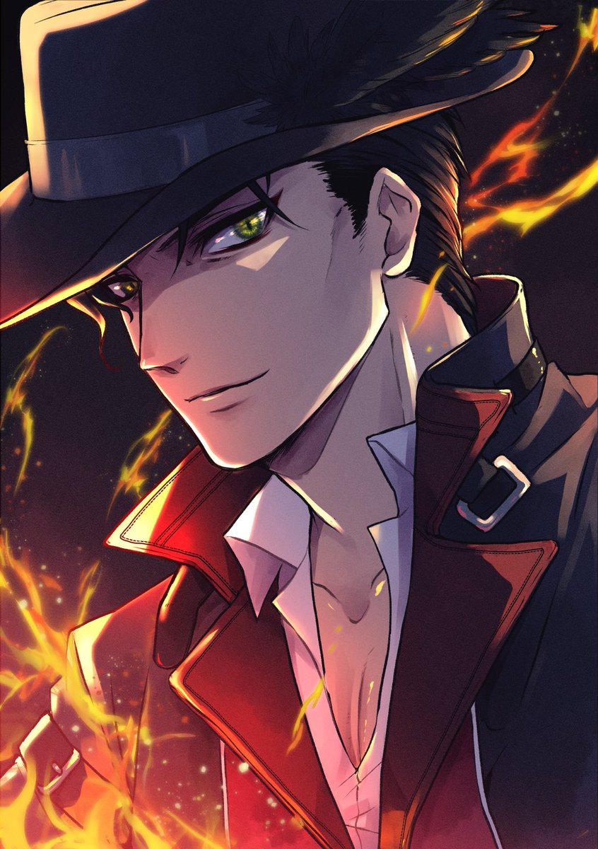 「ガン魔の気持ちで描いたガンナー(魔王軍)ドラゴンになるタイプのガンナーが刺さり過」|🐱SYEI(しぇい)🐱のイラスト