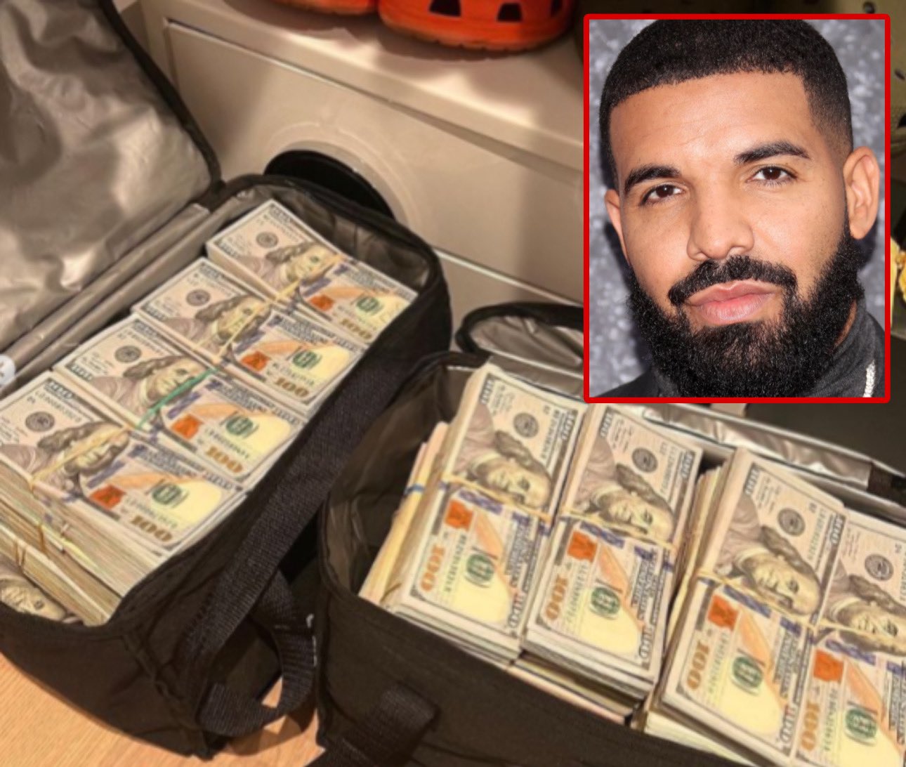 Drake Holding Money