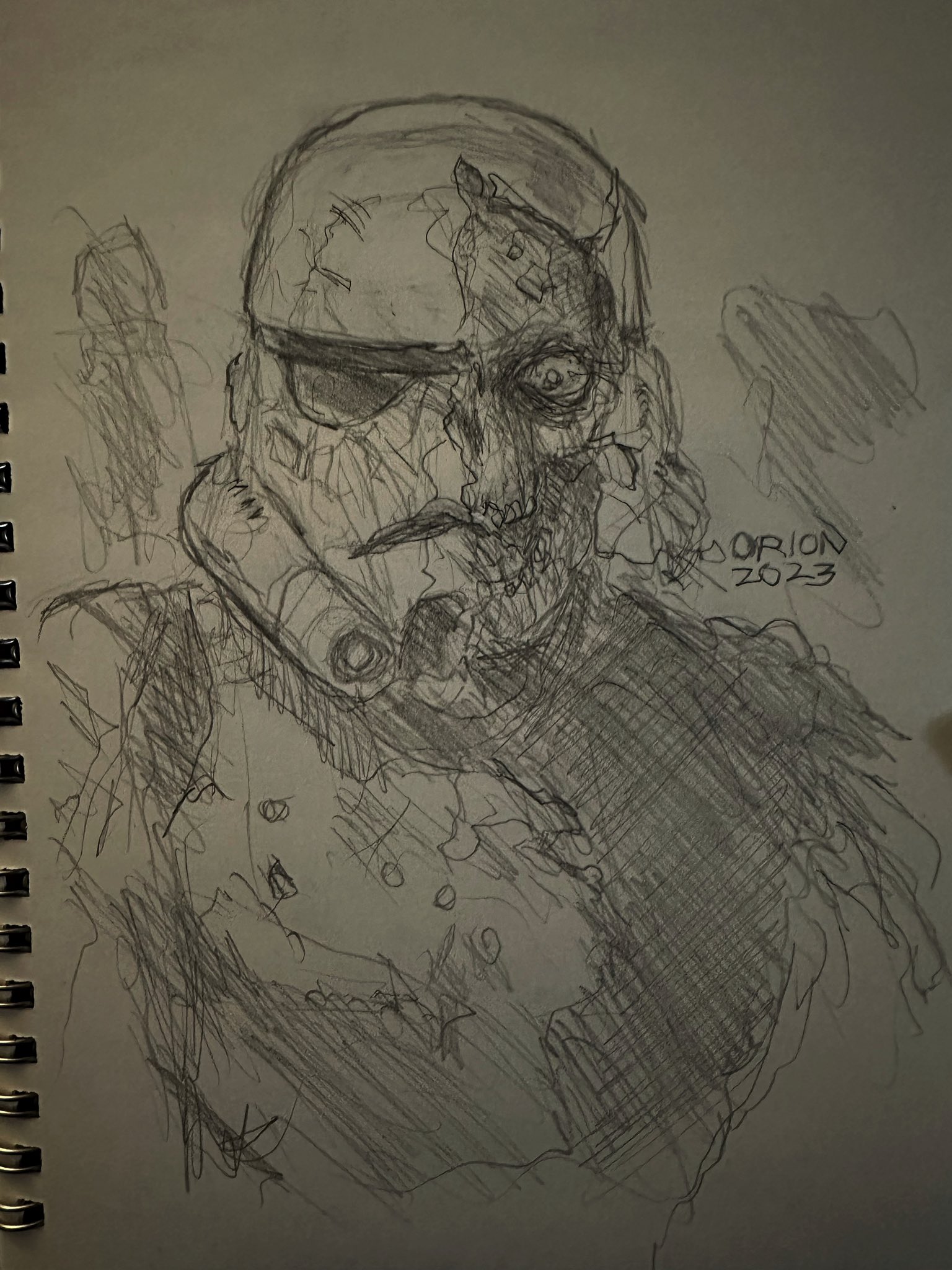 Stormtrooper Zombie Drawing