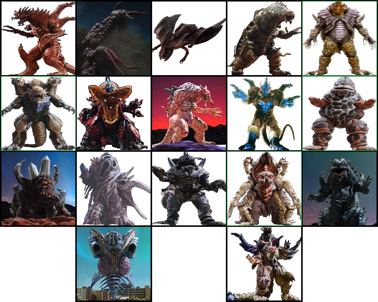 Ultraman Monsters List