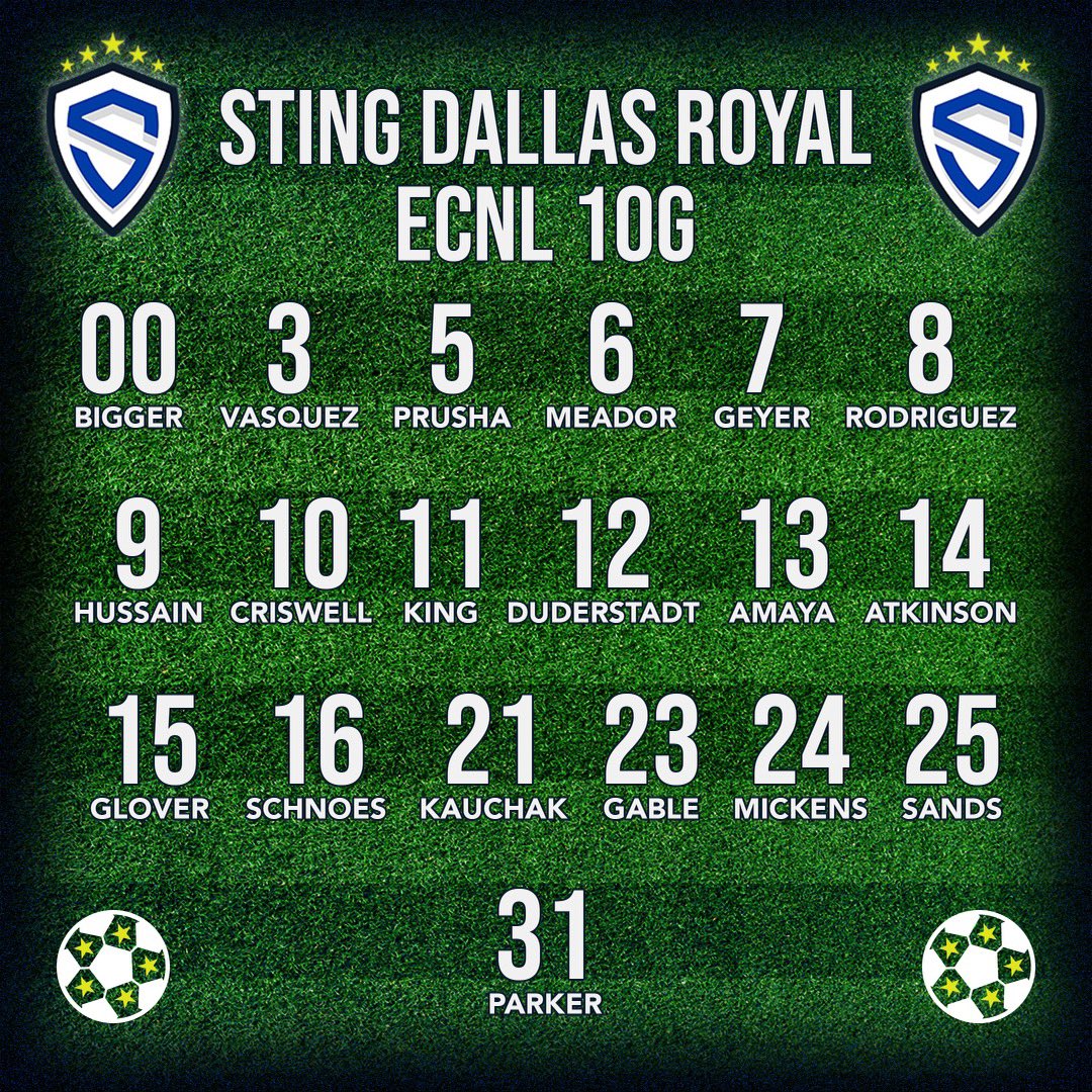 Sting Dallas Royal ECNL 10G (@StingRoyl10ECNL) / Posts / X