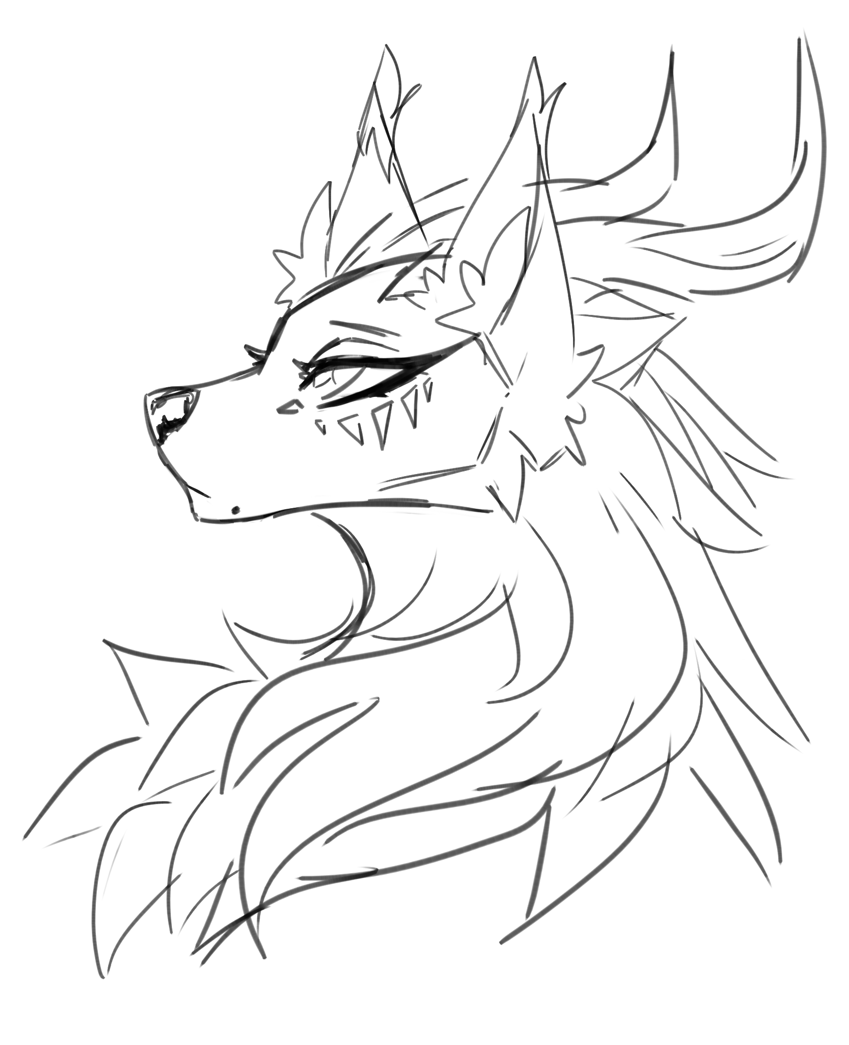 Fursona Lineart