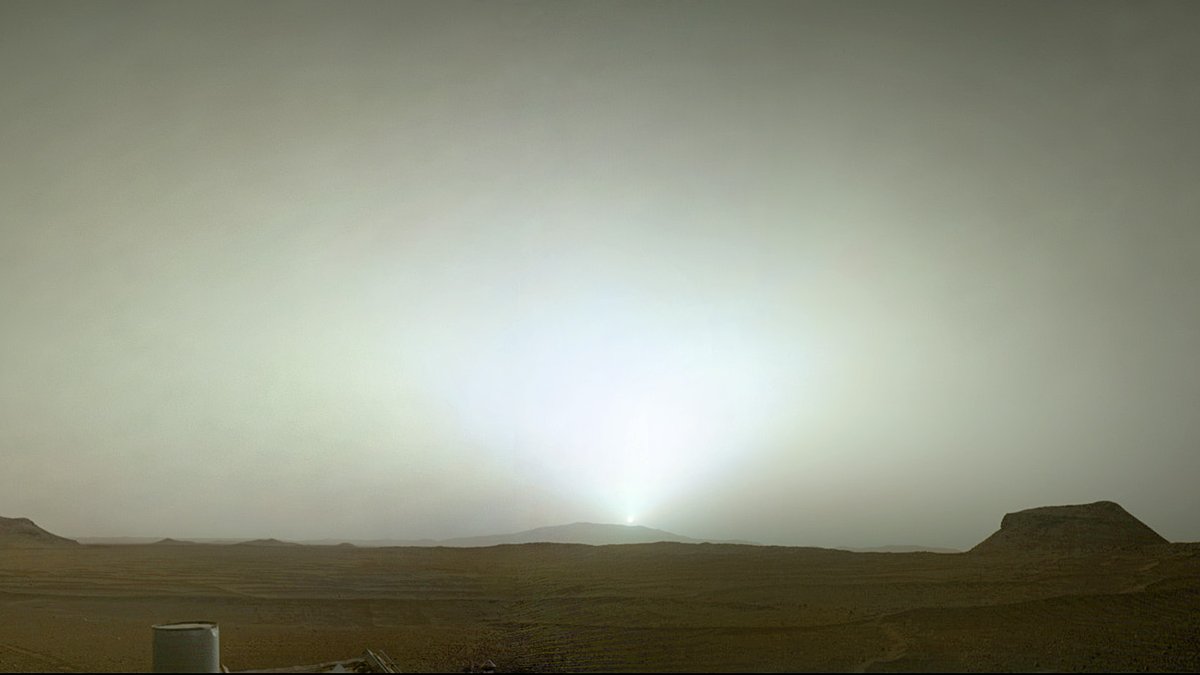 Sunset On Mars Mars Rover