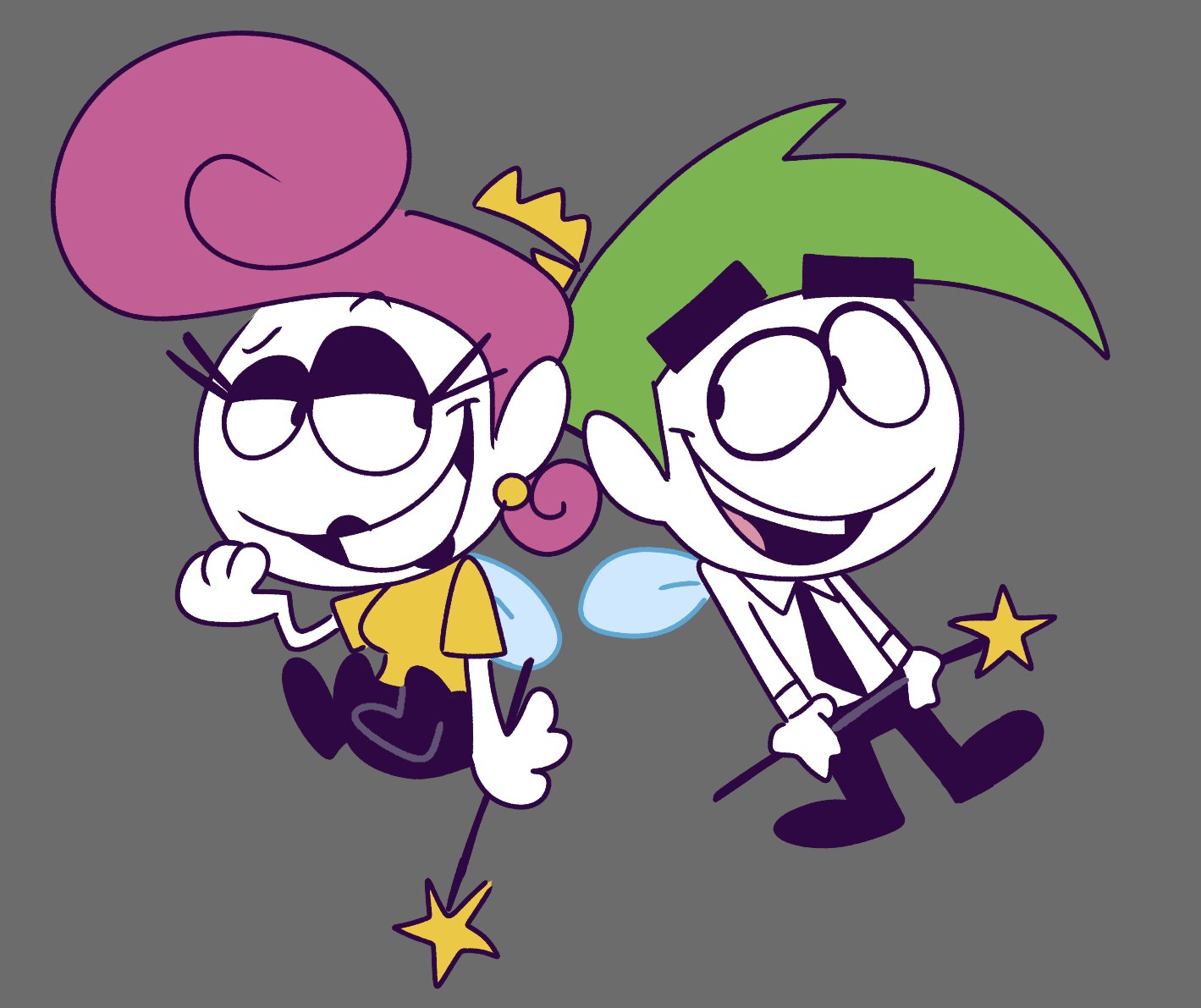 Fairly Odd Parents Cosmo And Wanda Fan Art