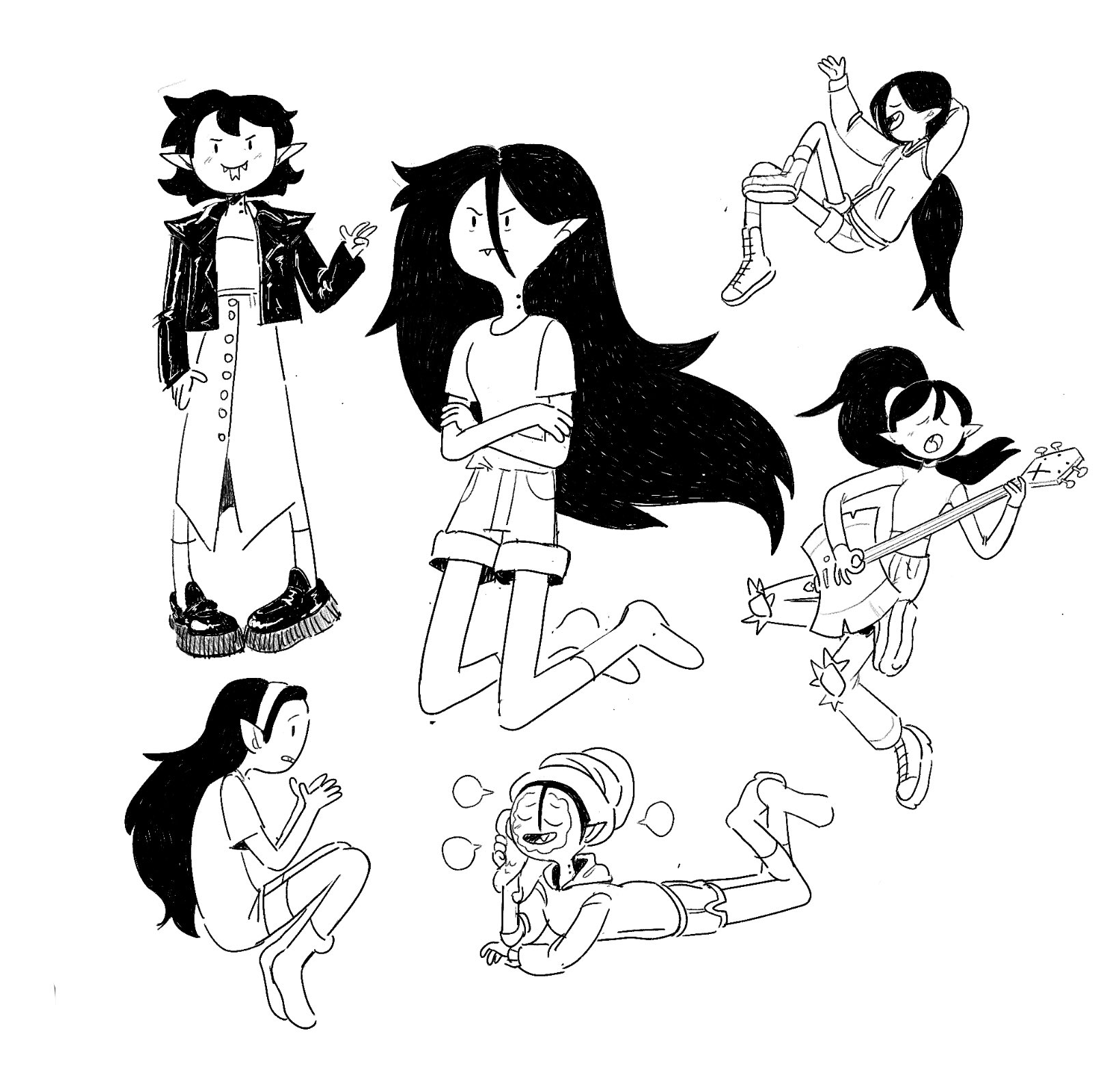 How To Draw Adventure Time Marceline The Vampire Queen