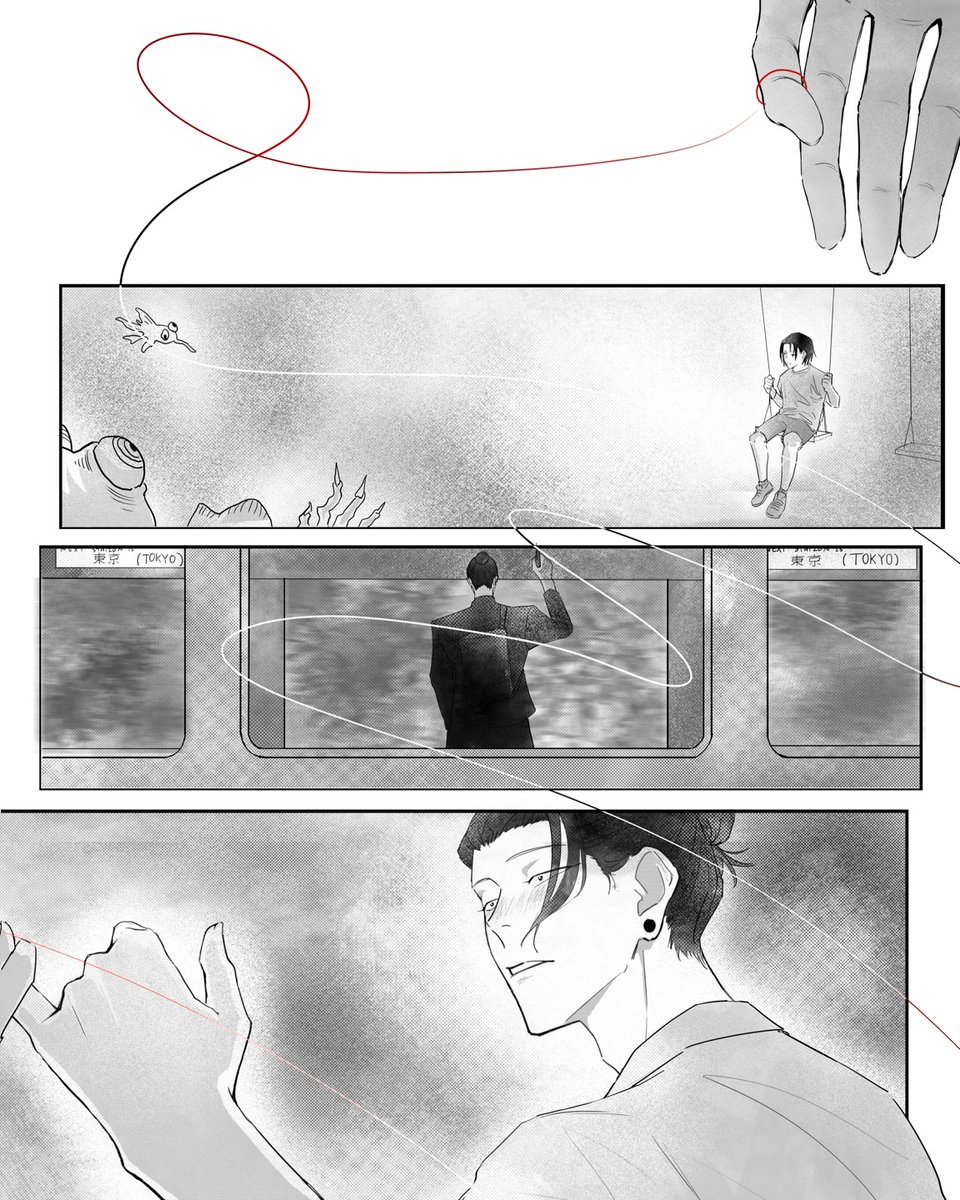 「Invisible strings #五夏 #呪術廻戦 」moss 몼 🍀の漫画