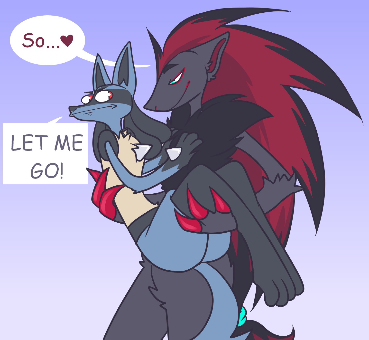 Sexy Zoroark Y Lucario