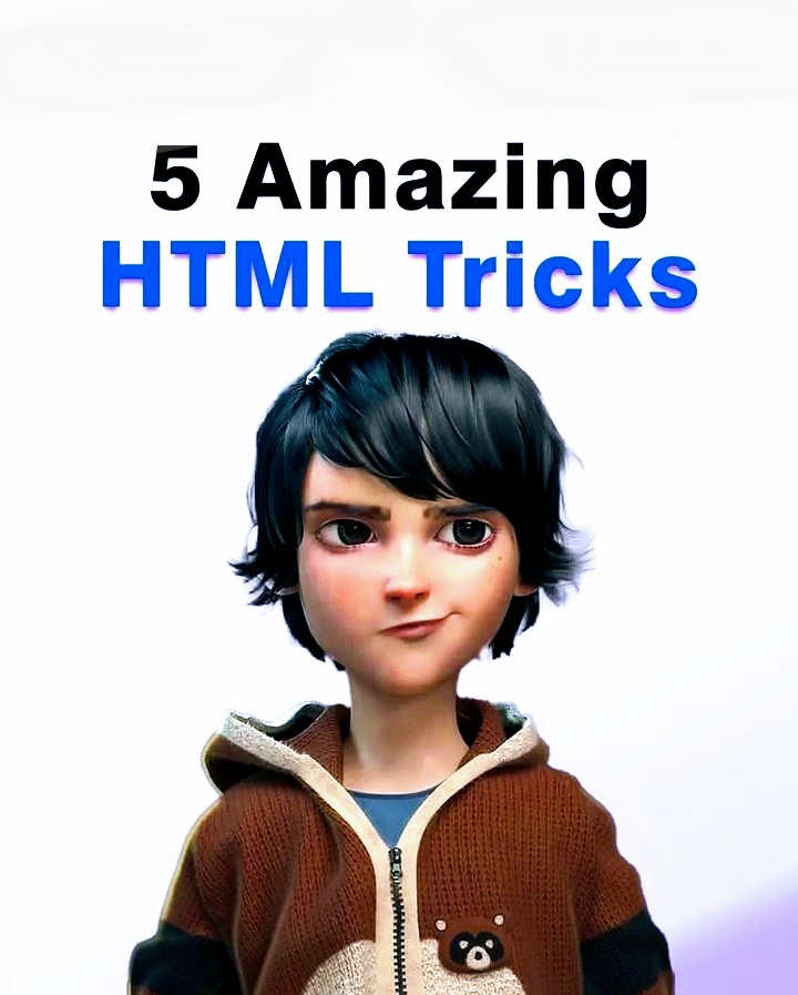 5 Amazing HTML Tricks : 👇 [Bookmark for later use] 🧵 - Thread from ...