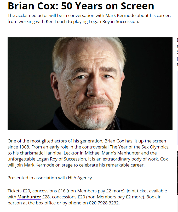 Brian Cox Actor Manhunter