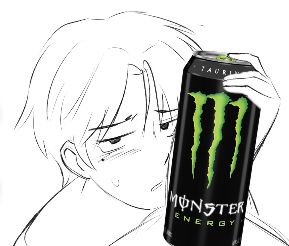 Monster Energy Can Drawing