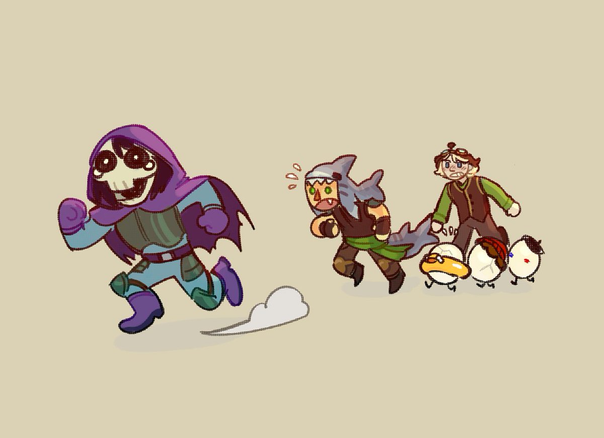 cartoon chase scene*#qsmpfanaft #missas」|Voidのイラスト