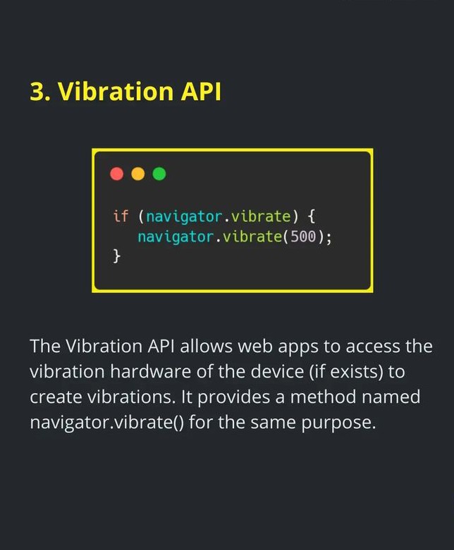 5 JavaScript Web APIs you Should know : 👇 [Bookmark for later use ...